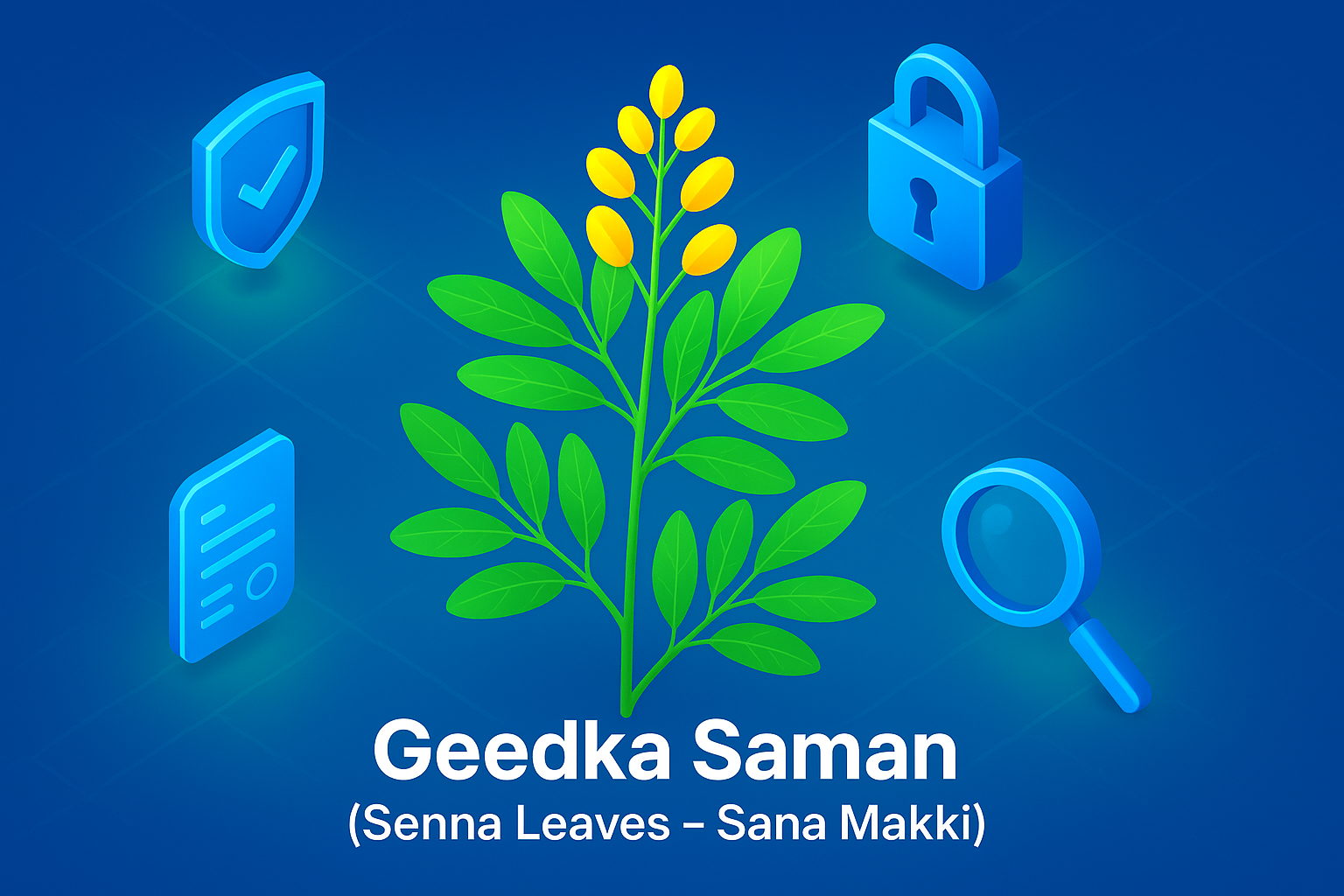 Geedka Saman (Senna Leaves – Sana Makki) - Daarul caafiya